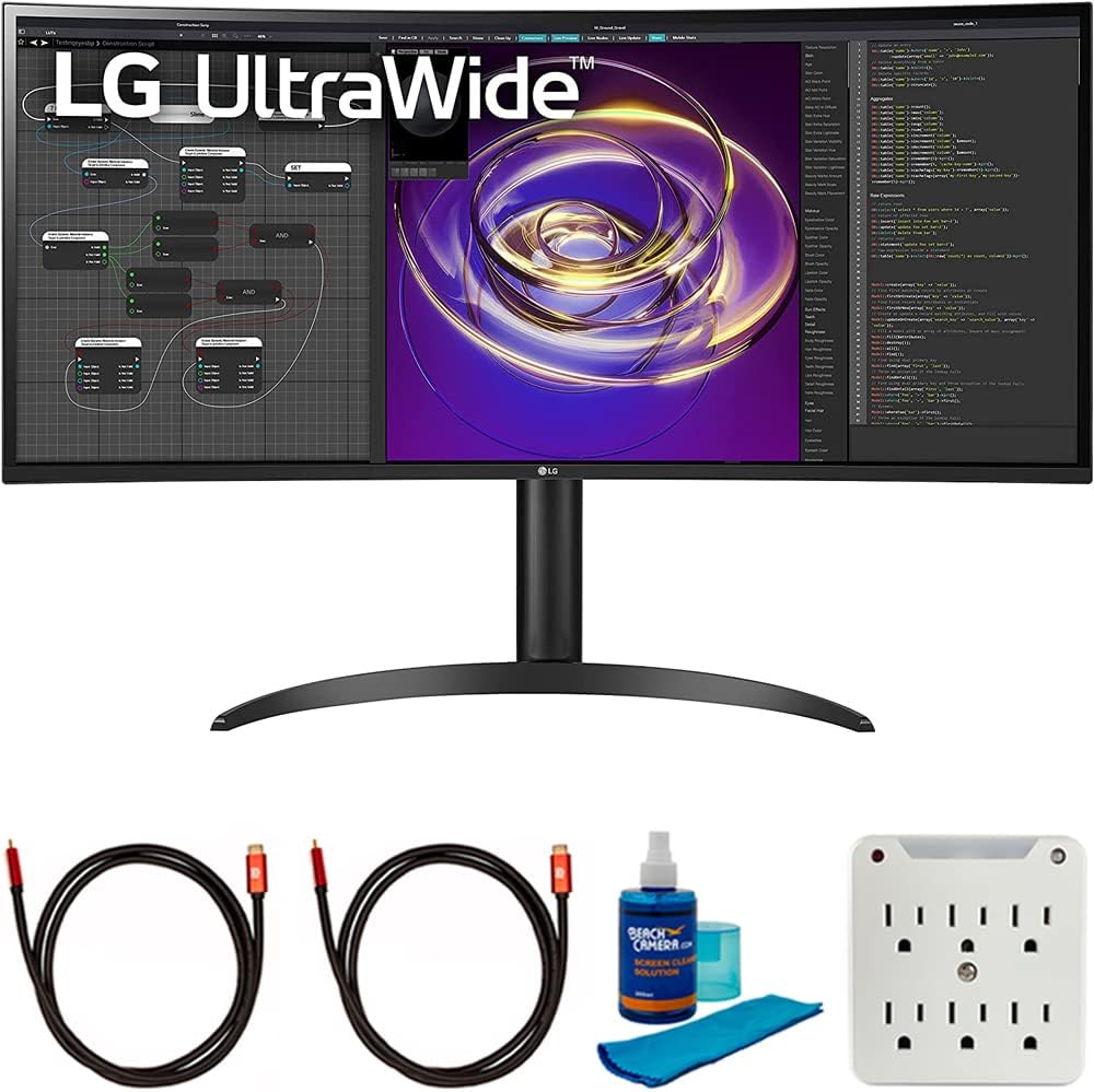 Amazon.com: LG 34WP85CN-B 34 inch Curved 21:9 UltraWide QHD 3440x1440 ...