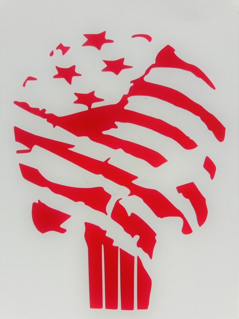 Snapklik.com : Chase Grace Studio Punisher Skull United States Flag ...