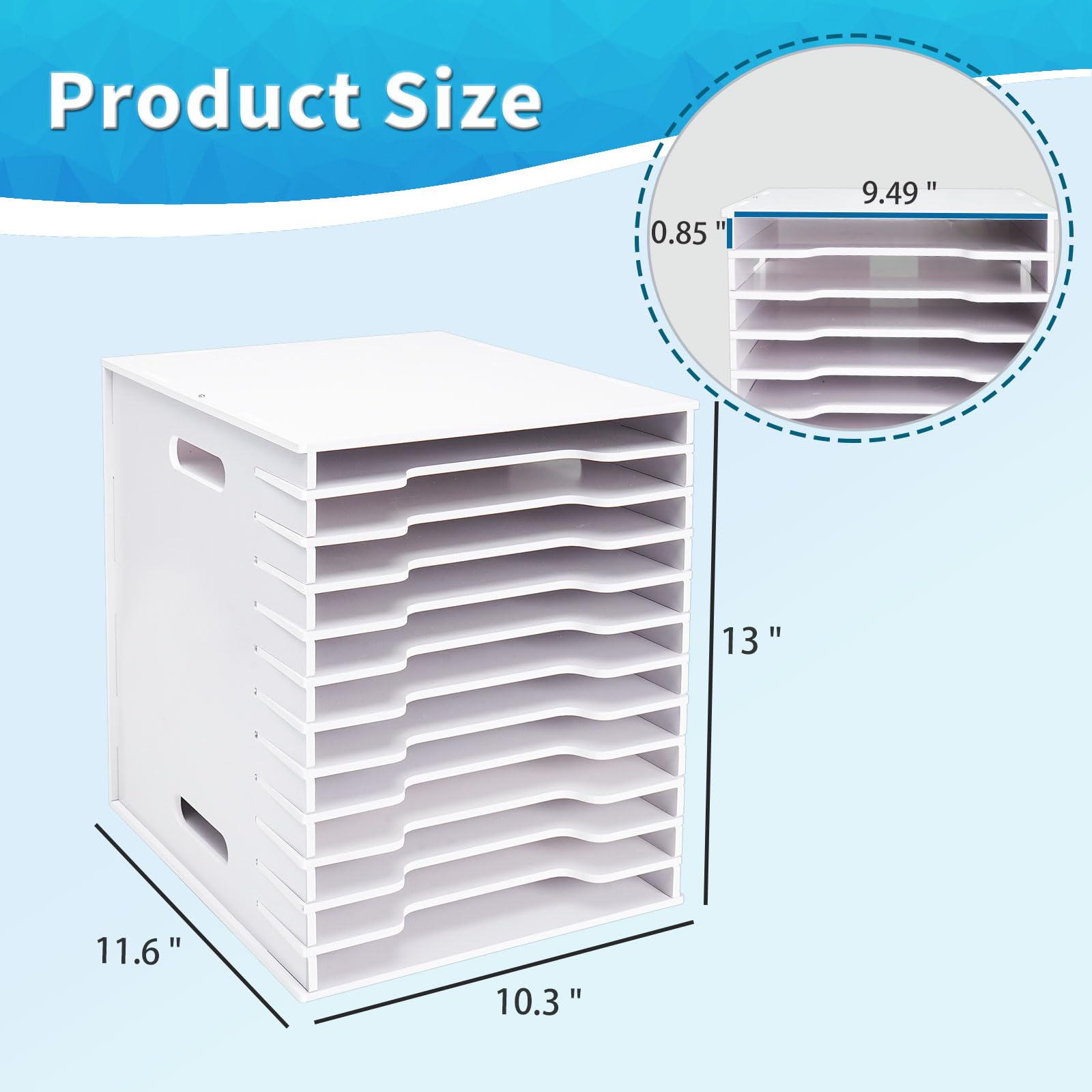 Snapklik.com : SANFURNEY Scrapbook Paper Organizer For Sizes 8.5" X 11 ...