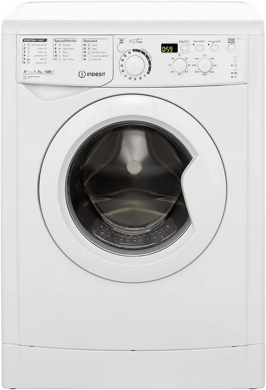 Indesit My Time EWD71452W 7Kg Washing Machine with 1400 rpm - White ...