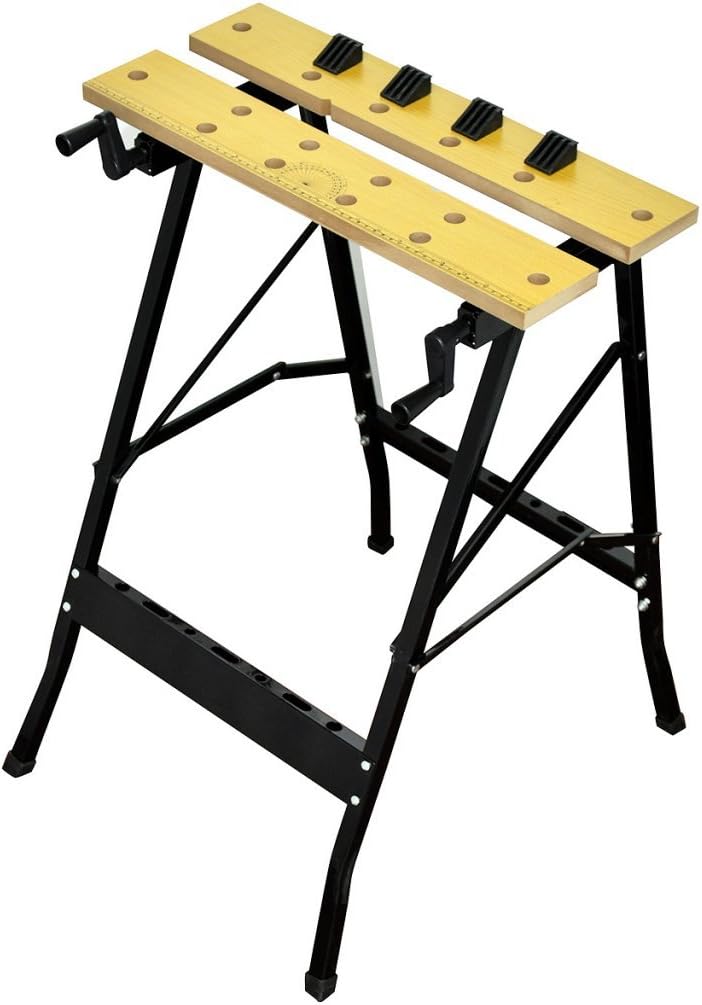 Festnight Fold Down Workbench Portable Workmate for Garage Workshop DIY ...
