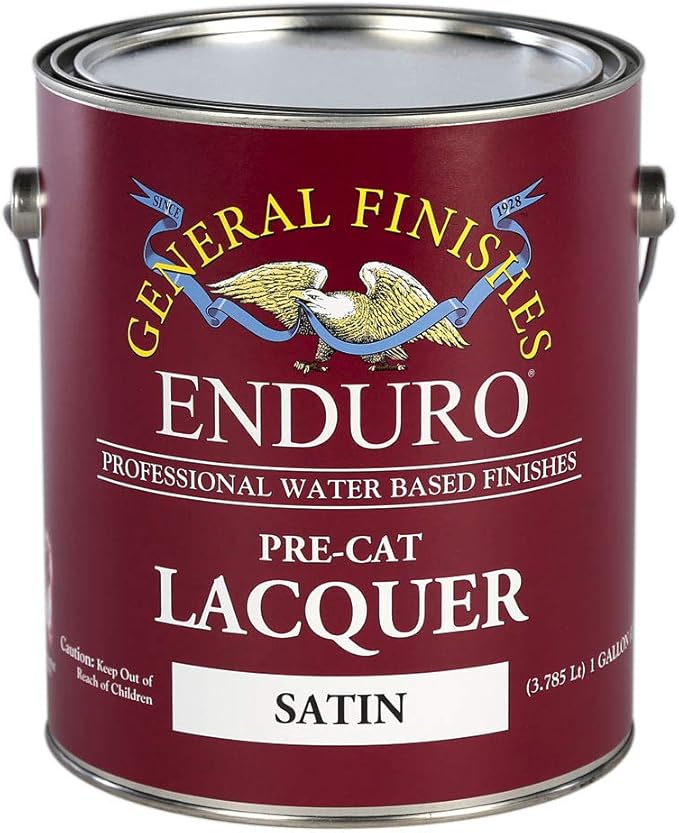 Amazon.com: General Finishes Enduro Pre-Cat Lacquer, 1 Gallon, Satin ...