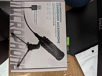 Veetop USB Microphone Metal Computer Condenser PC Mic for Gaming ...