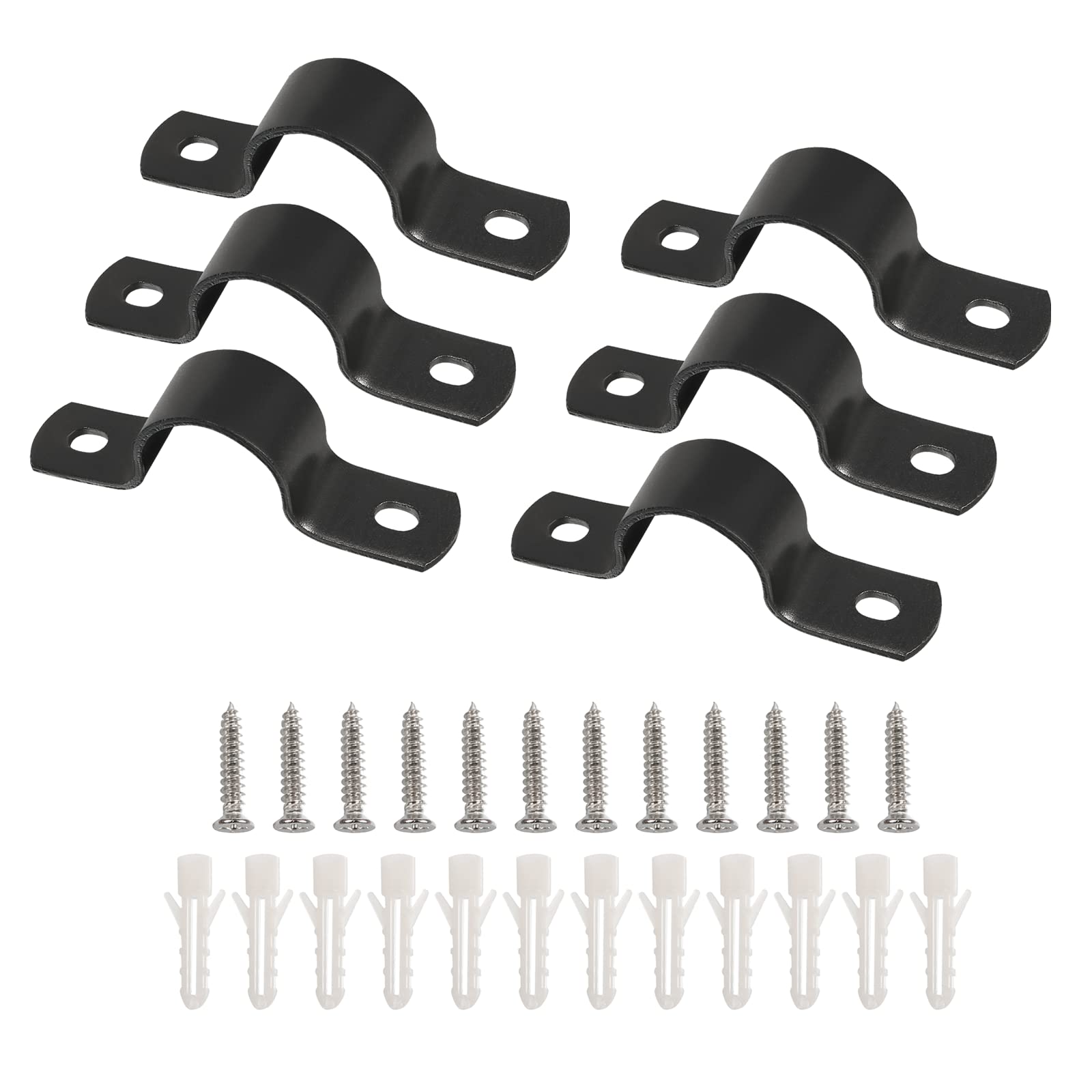 Stainless Steel Pipe Strap 25pcs M16 Stainless Steel Rigid Pipe Clamps ...