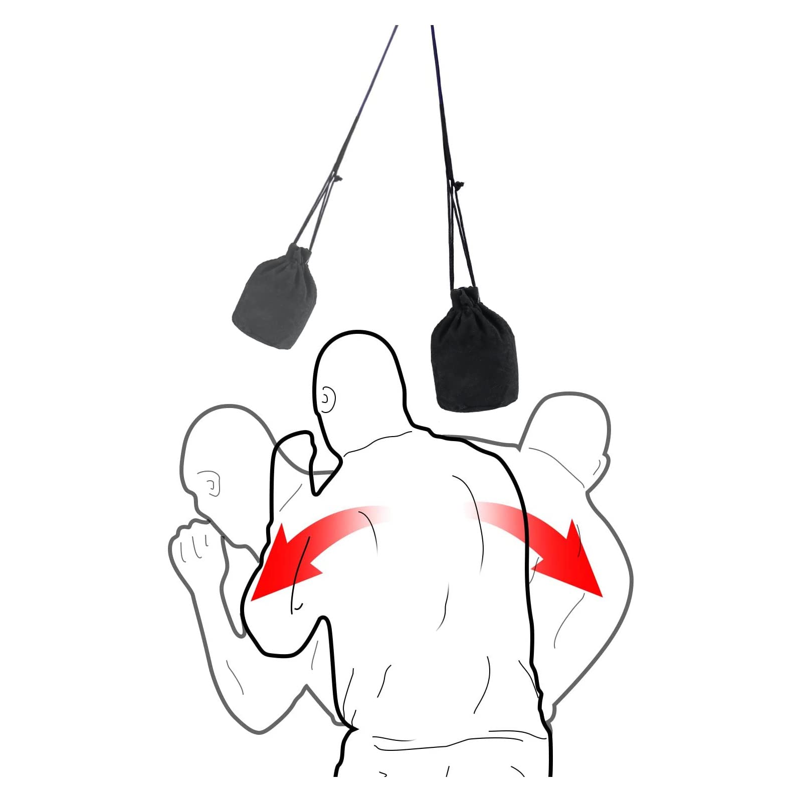 Amazon.com : INNOLIFE Boxing Dodge Hide Speed Bag Flannel MMA Pendulum ...