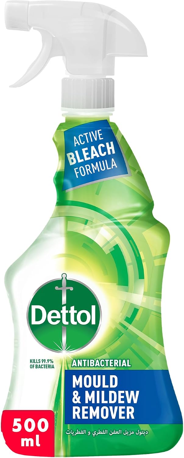 Dettol Anti-Bacterial Mould & Mildew Remover Spray Bottle, 500ml: Buy ...