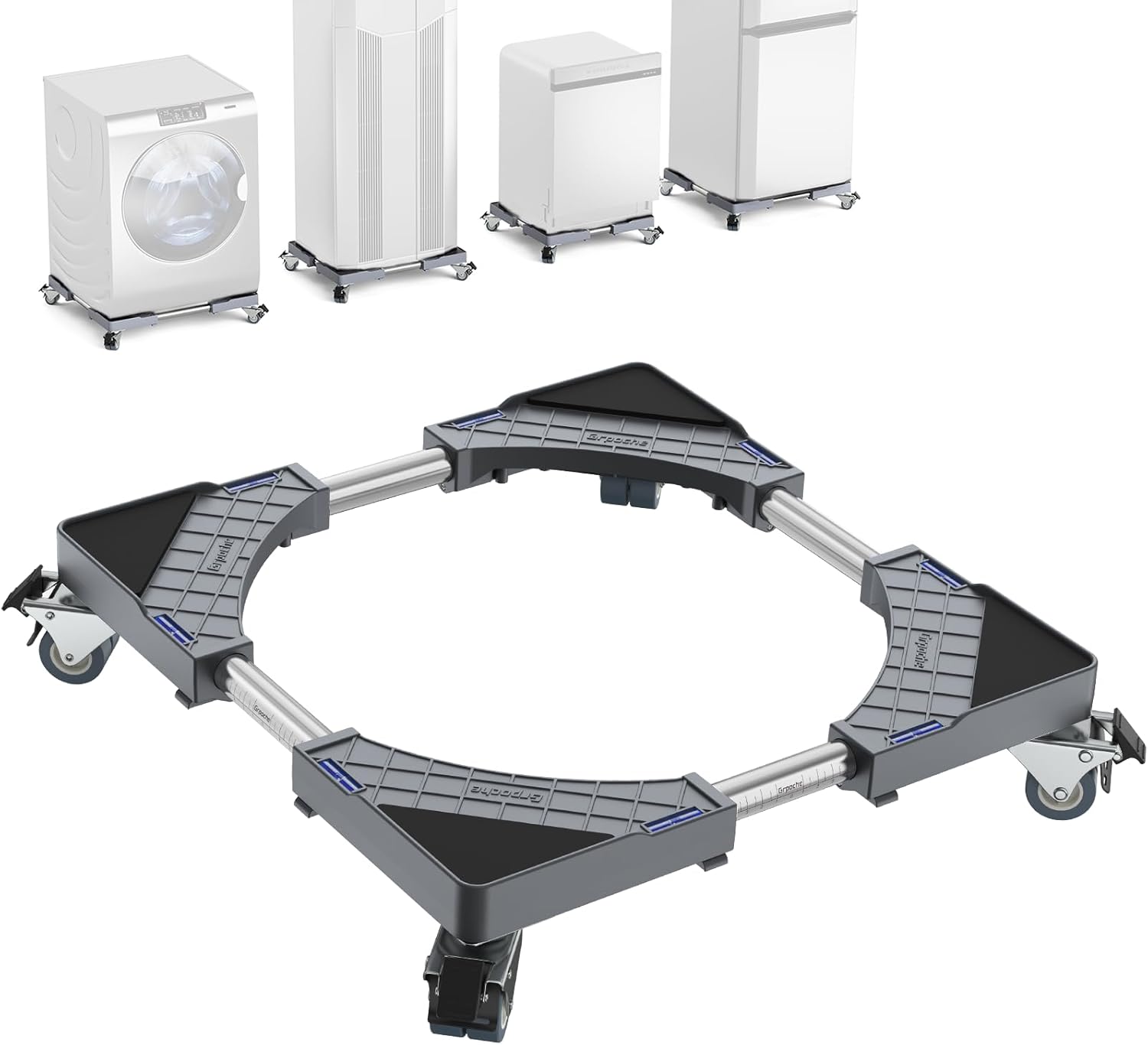 Amazon.com: Mini Fridge Stand with 4 Locking Twin Wheels Washing ...