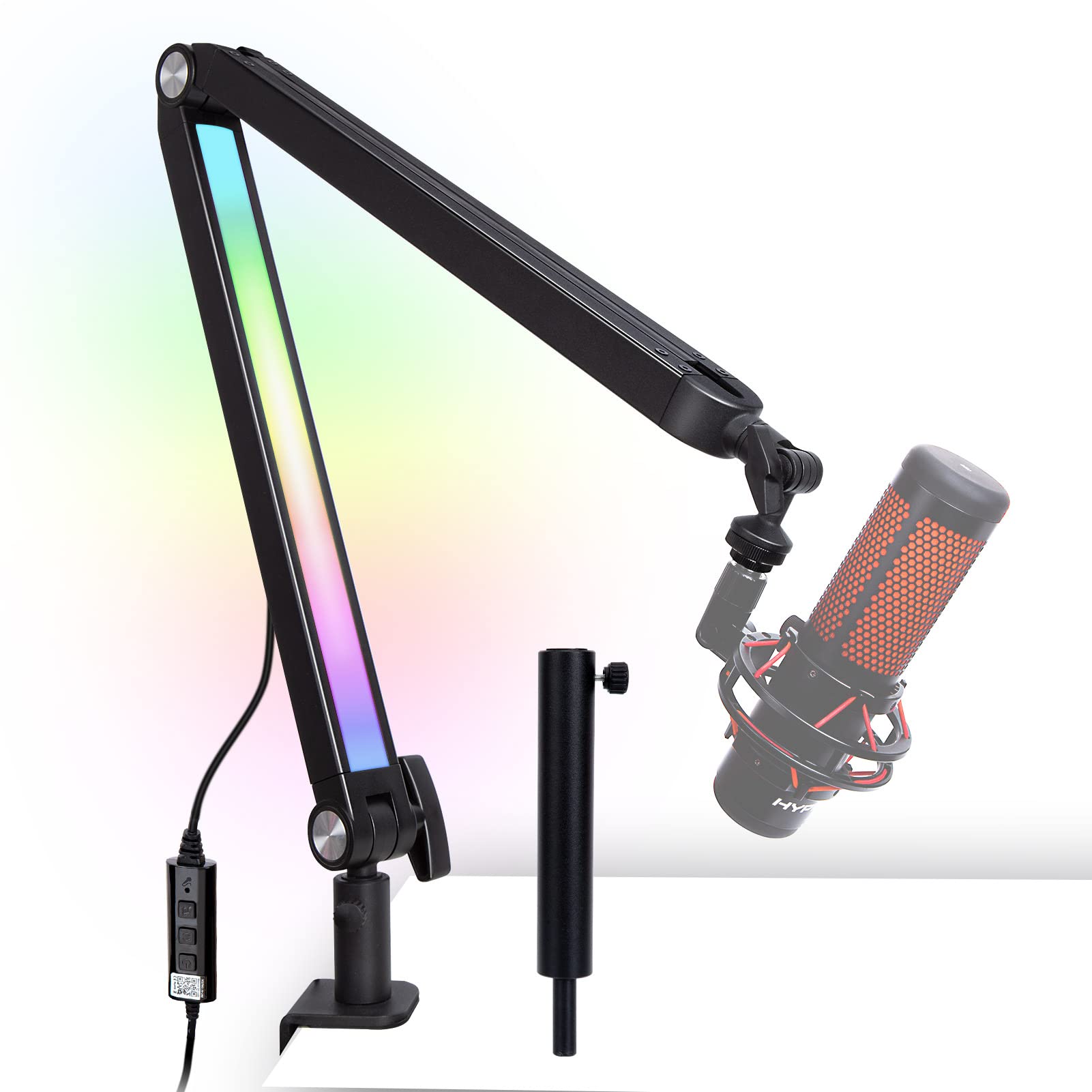 Buy Boom Arm with Rhythm Light - Mic Arm with RGB Light for HyperX ...