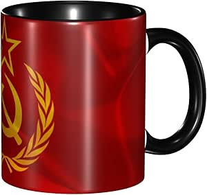 Amazon.com: Soviet Union USSR Flag Funny Coffe Mug Ceramic Tea Cups ...
