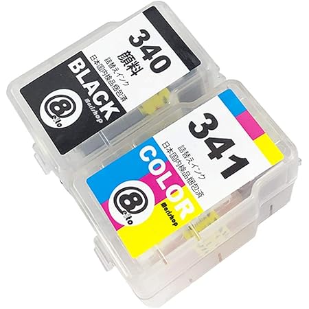 Amazon.co.jp: 【BAALAND】キャノン BC-340XL+BC-341XL 大容量 340XL+341XL (顔料ブラック/染料カラー) 2個セット 詰め替えインクカートリッジ ...