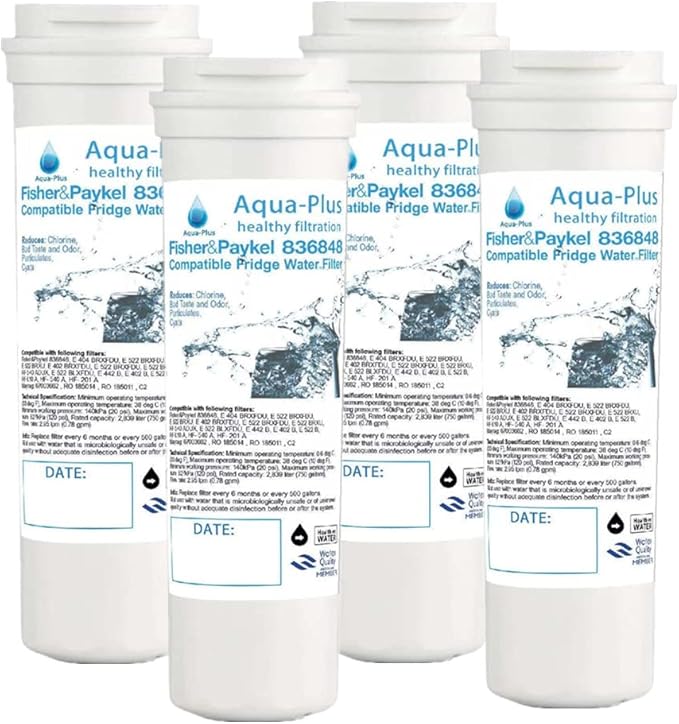 Aqua-Plus 836848 Refrigerator Water Filter, Replacement for Fisher ...