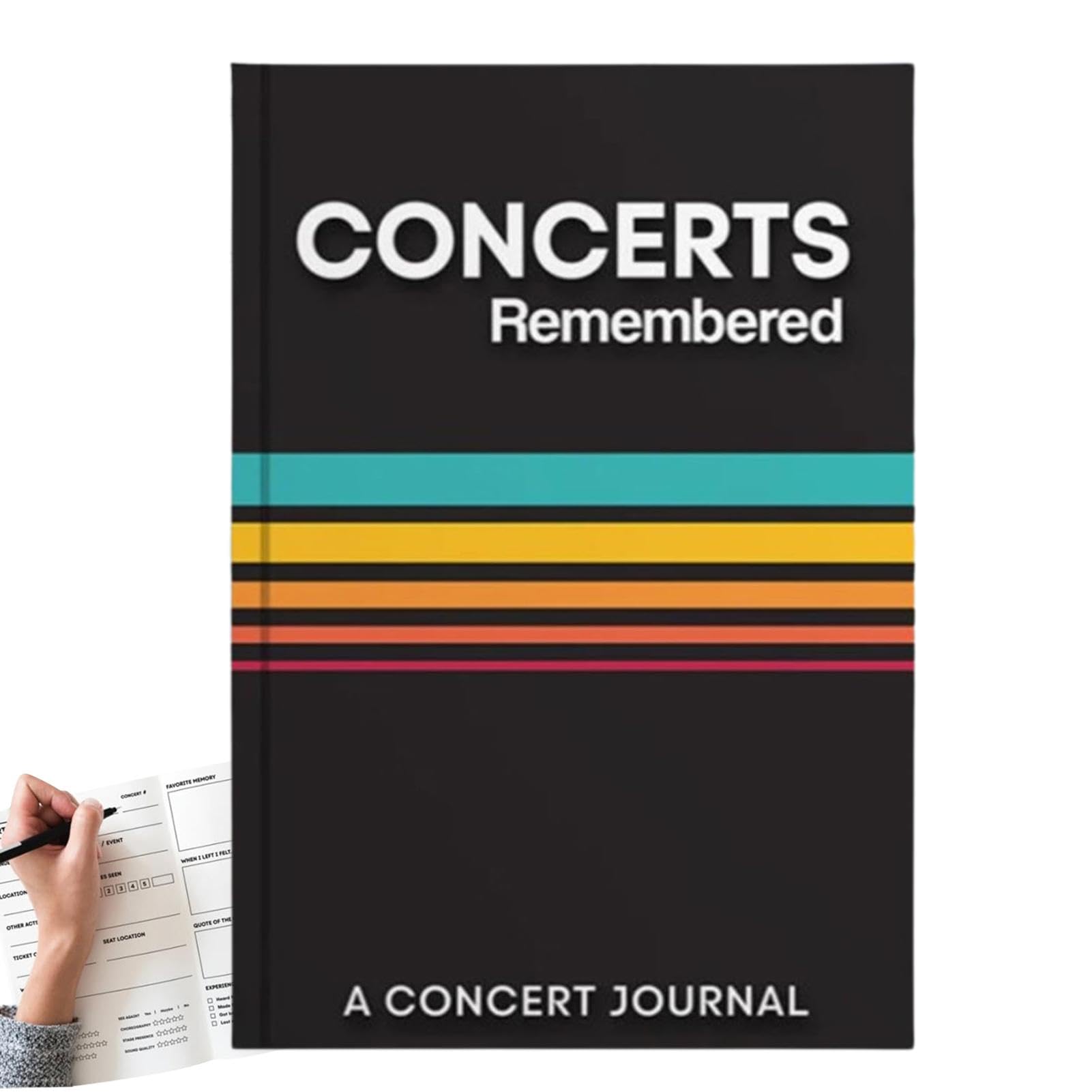 Concert Journal, Concerts Remembered Record Book, Track Favorite ...