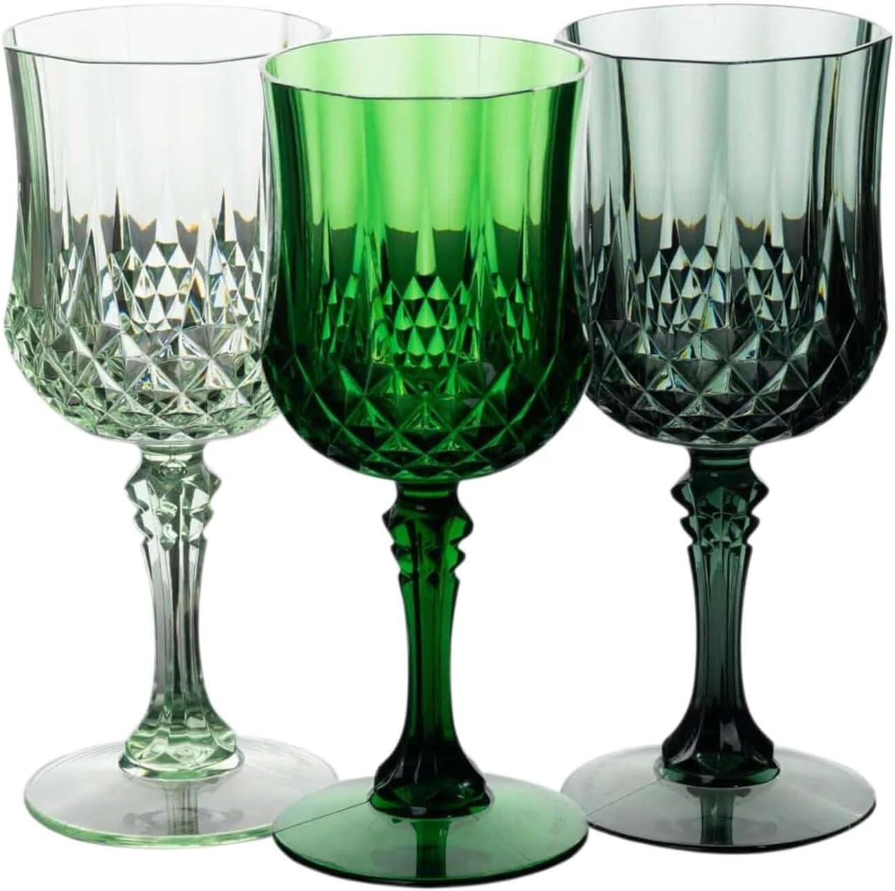 Amazon.com: Balsa Circle Disposable Plastic Wine Glasses - 6 Pack 8 oz ...