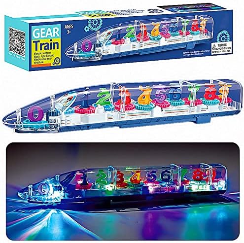 Sky Tech® Transparent Concept Long Train Toy for Kids, Electric ...