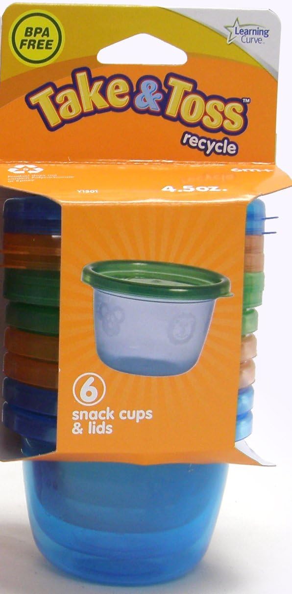 Amazon.com: Los primeros años Take & Toss – Snack tazas, 6 tazas : Bebés