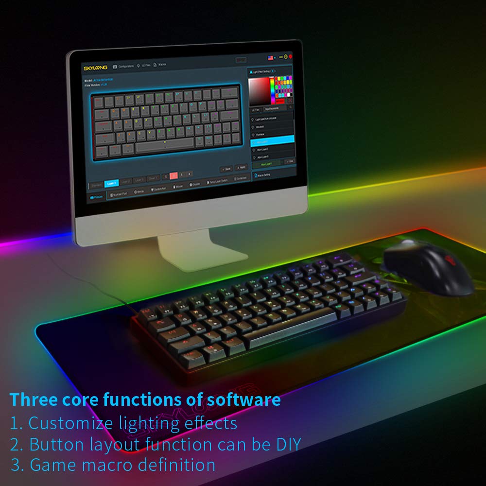 EPOMAKER SKYLOONG SK64 64 Keys Hot Swappable Mechanical Keyboard with ...