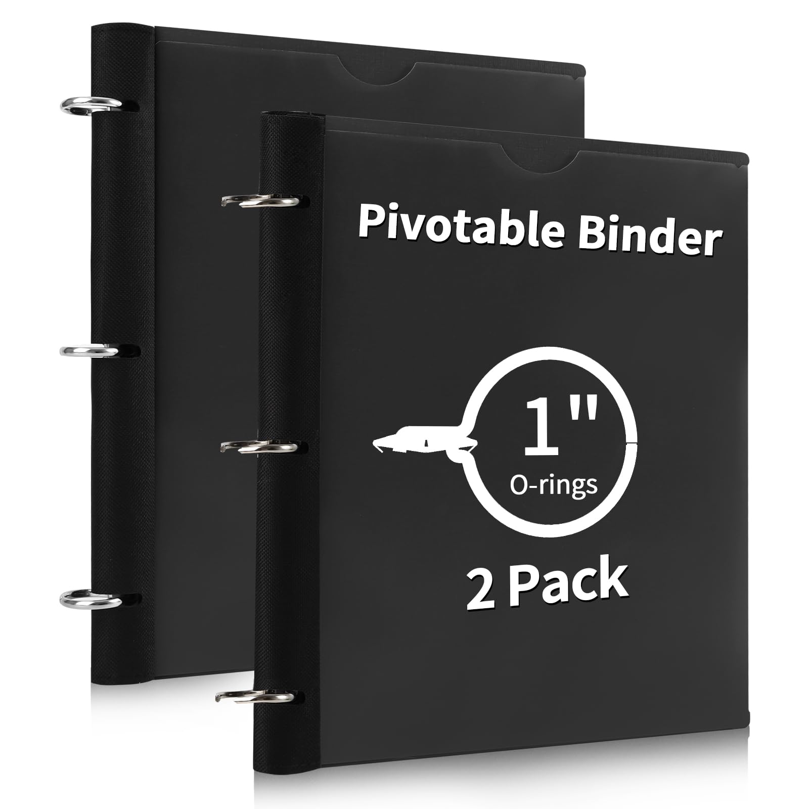 Amazon.com : Tashkummy 360 Degree Pivotable Binder, 3 Ring Binder 1 ...