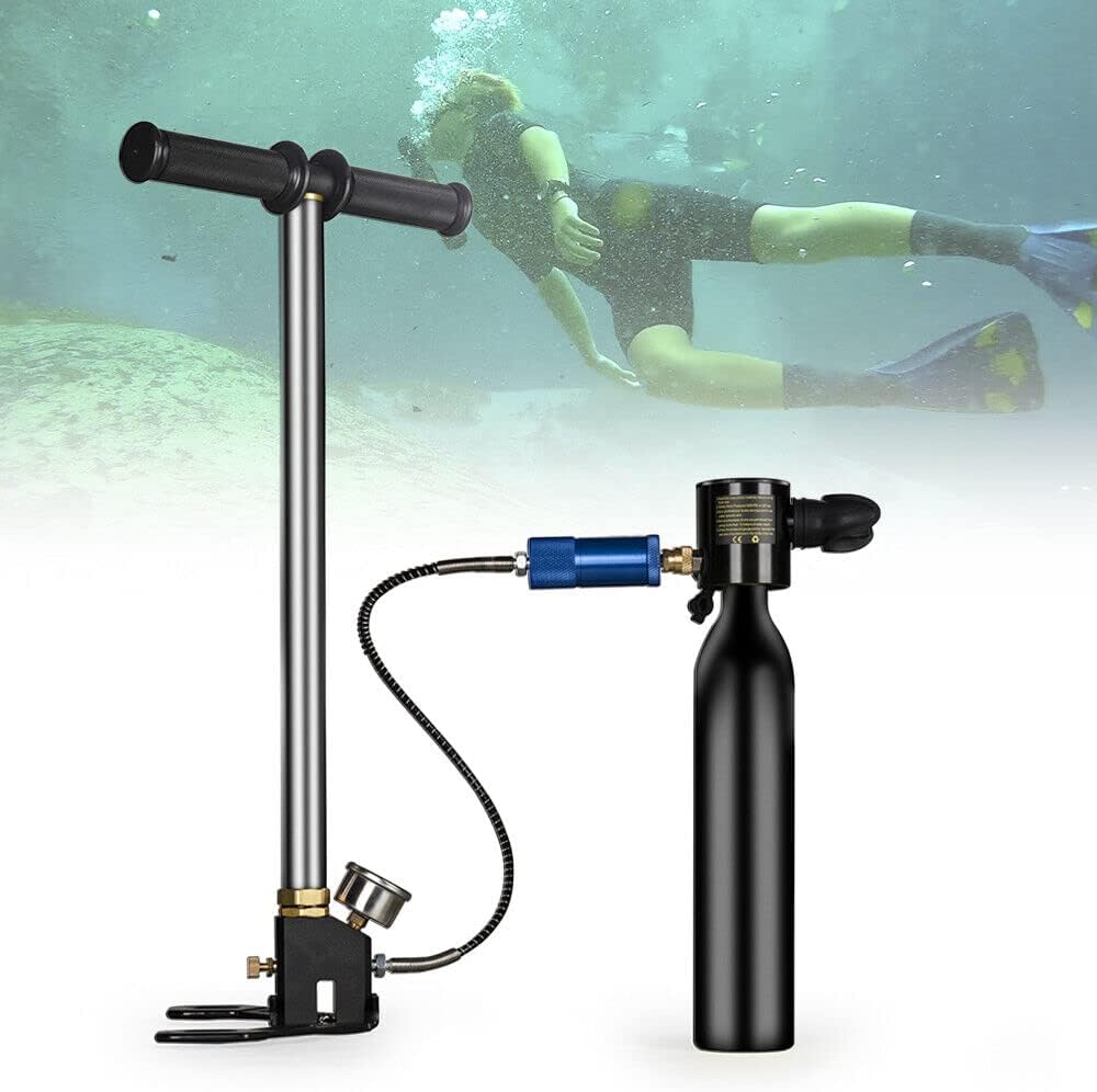 Amazon.com : ETKEGHIP Mini Scuba Tank Refillable Oxygen Cylinder with 0 ...