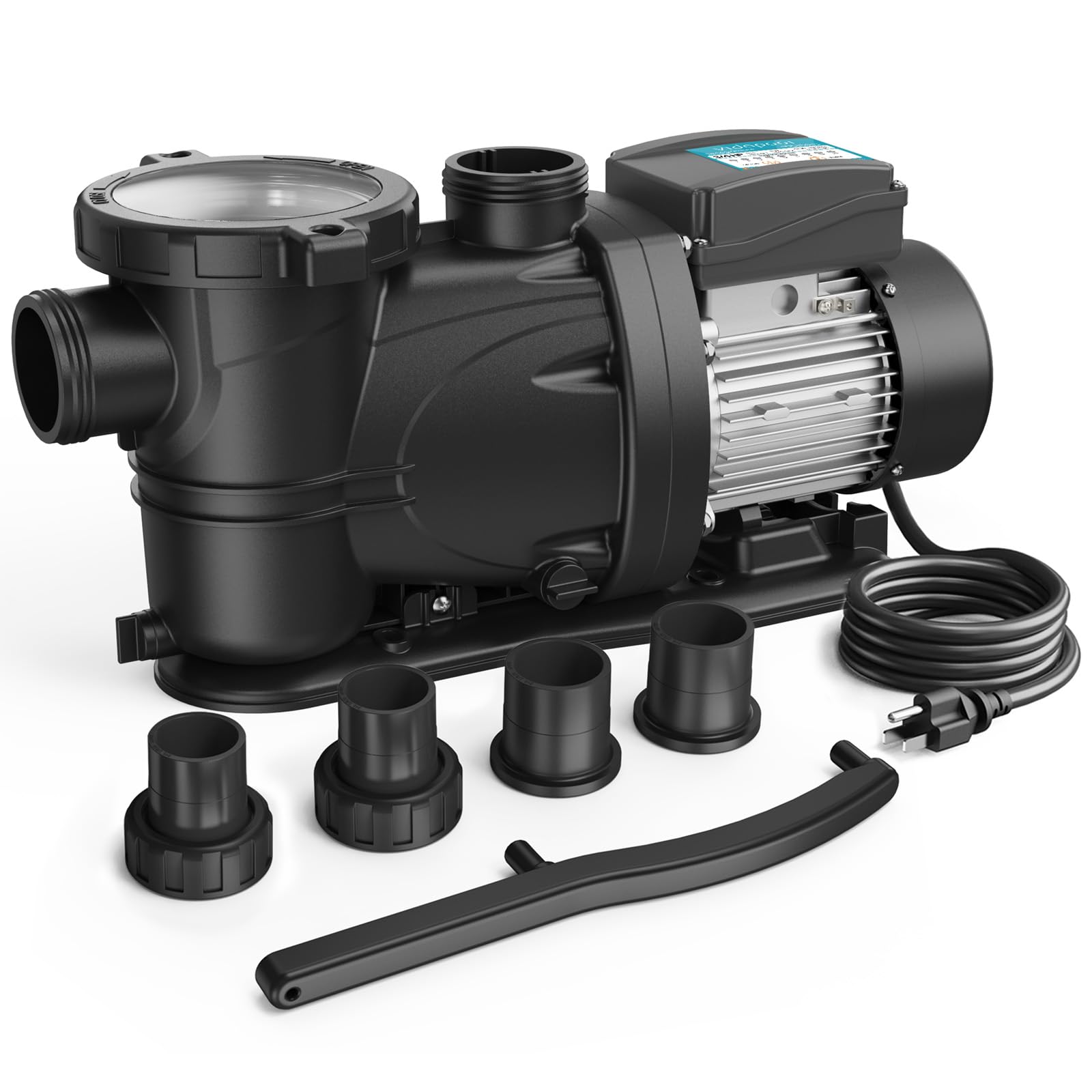 Amazon.com : Vidapool 3/4 HP Above Ground Pool Pump with Timer, 115V ...