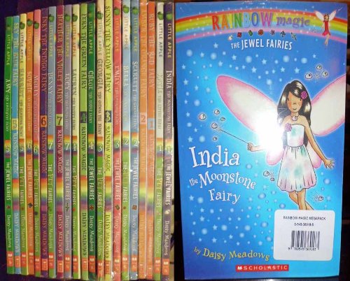 Rainbow Magic Library Pack - 21 Book Set: Complete Pet Fairies / Jewel ...