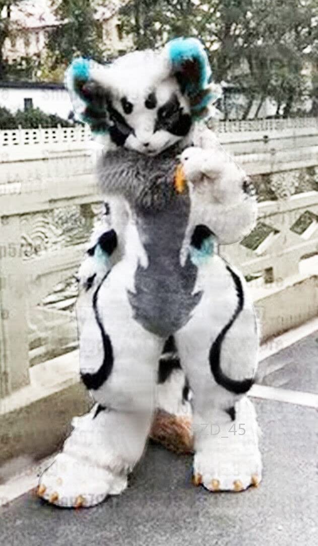 Buy FurryWu Studio Custom Size White Cat Fursuit Fullsuit Teen Birthday ...