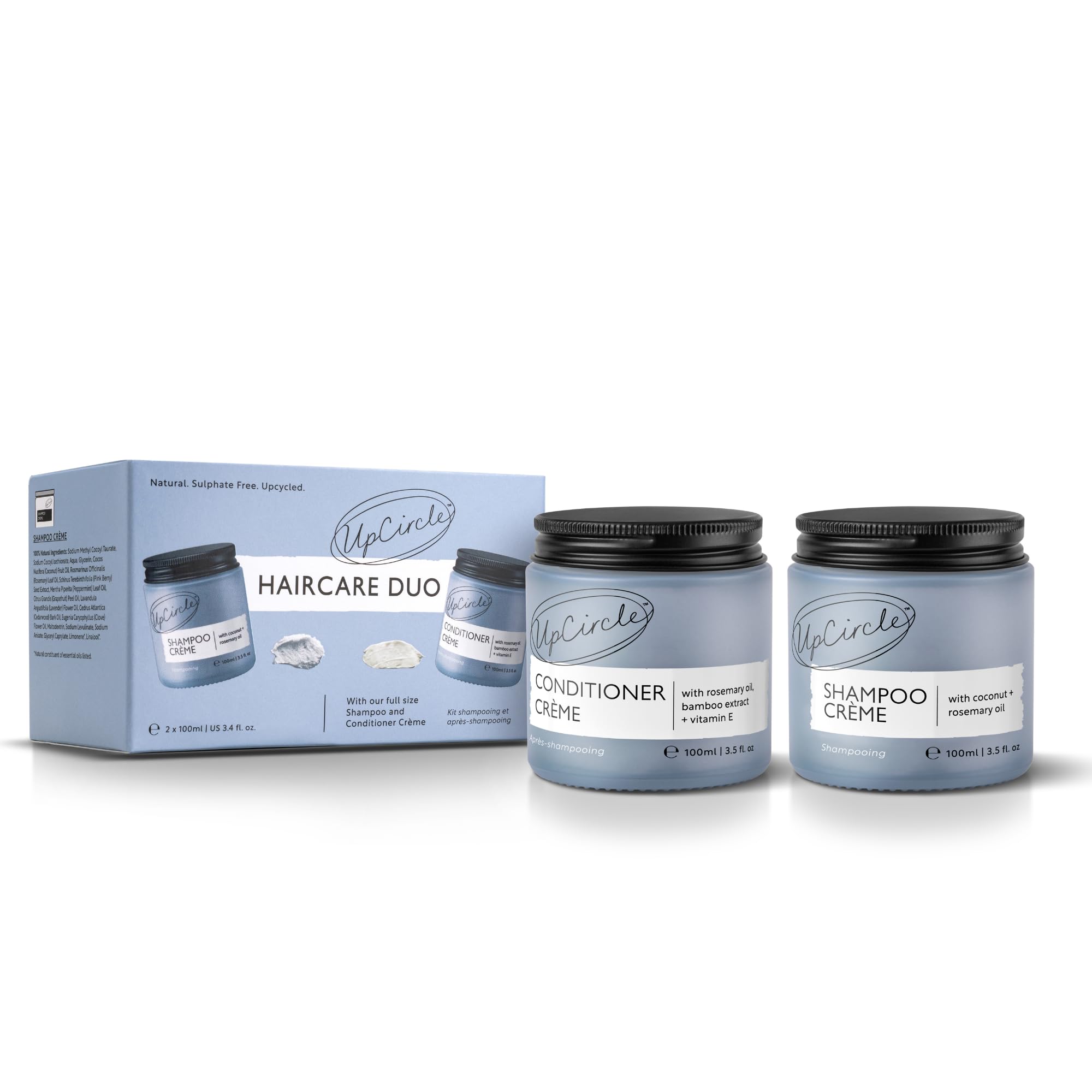 UpCircle Haircare Duo – Shampoo and Conditioner Crème – Rosemary Oil ...