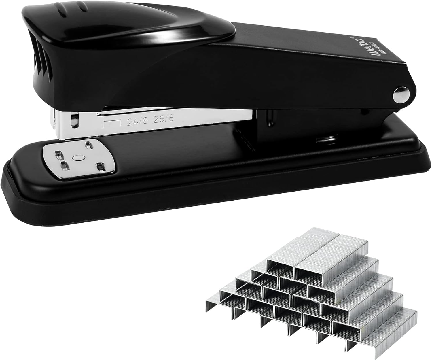 Amazon.com : Effortless Desktop Blue Stapler, One Touch Stapling, Easy ...