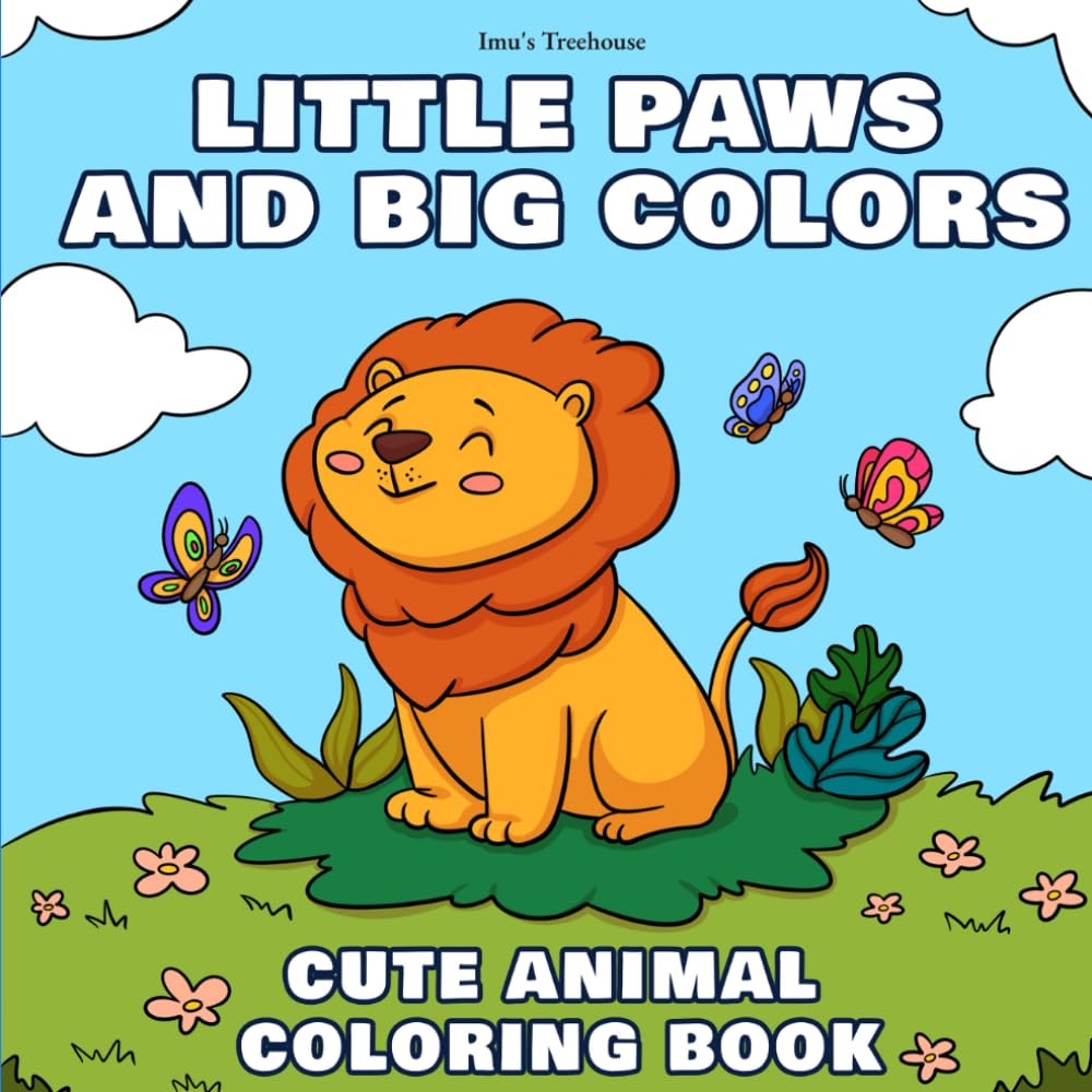 Amazon.com: Little Paws and Big Colors: Cute Animal Coloring Book ...