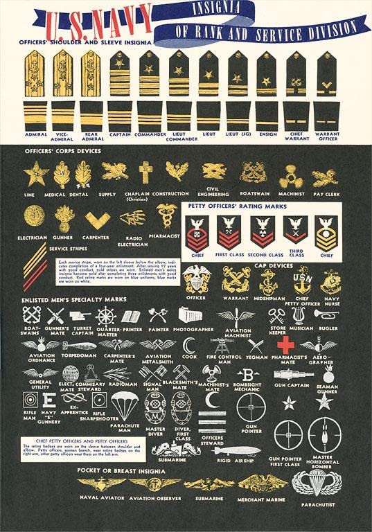 Us Navy Rank Chart Printable