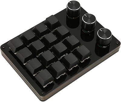 Amazon.com: One Handed Programmable Mechanical Keyboard, 12 Keys RGB Programmable Macro Keyboard ...