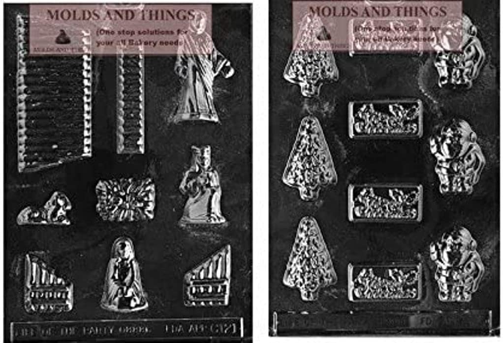 Amazon.com: NATIVITY SCENE chocolate candy mold, Merry Christmass ...