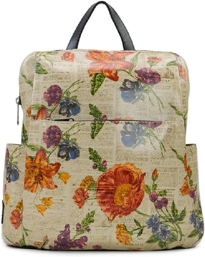 Amazon.com | Patricia Nash Brionne Backpack Parisian Newspaper One Size ...