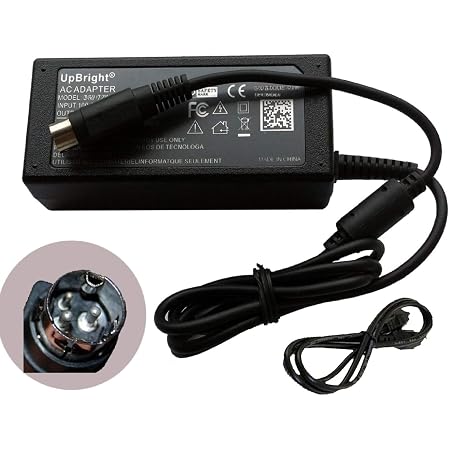 Amazon.com: UpBright 3-Pin 12V 3A AC/DC Adapter Compatible with CD ...