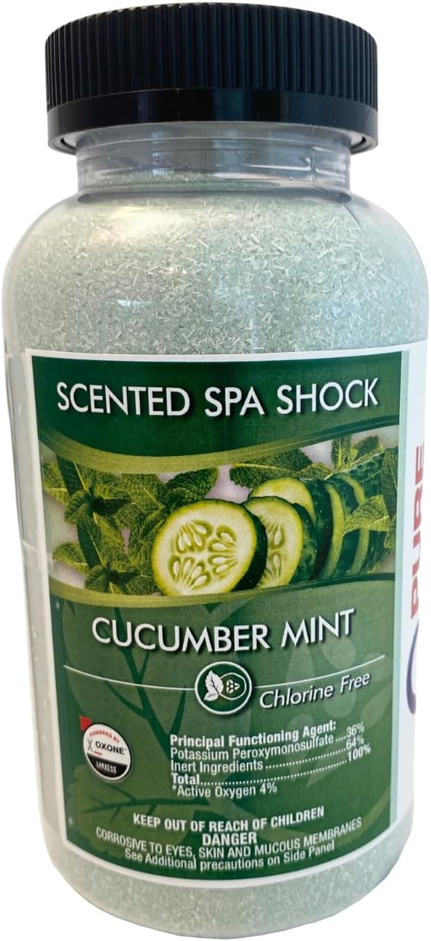 Amazon.com: Cucumber Mint Scented Spa Shock-Oxidizer - Non-Chlorine ...