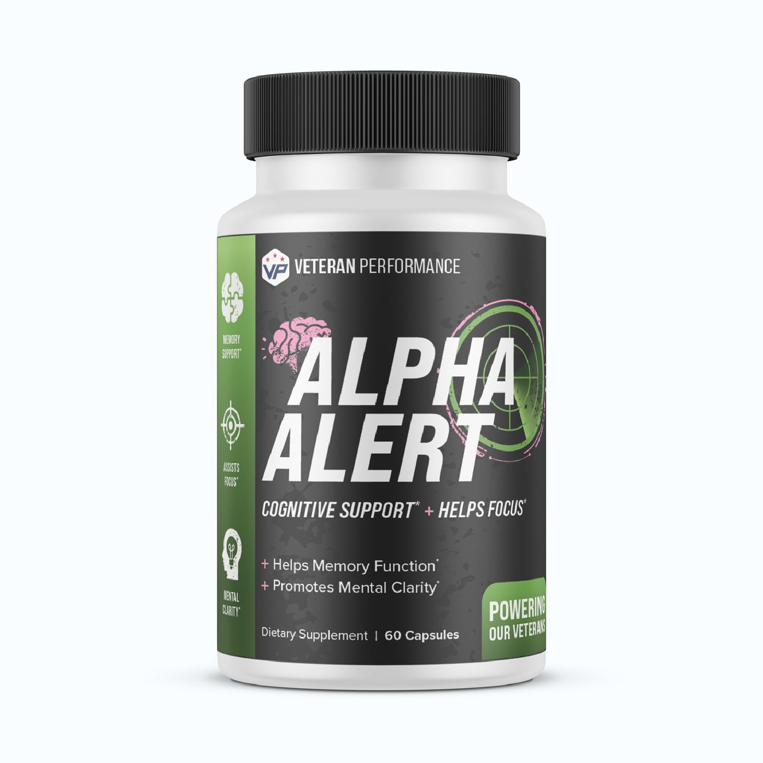 Amazon.com: Veteran Performance Alpha Alert Brain Supplement for Memory ...