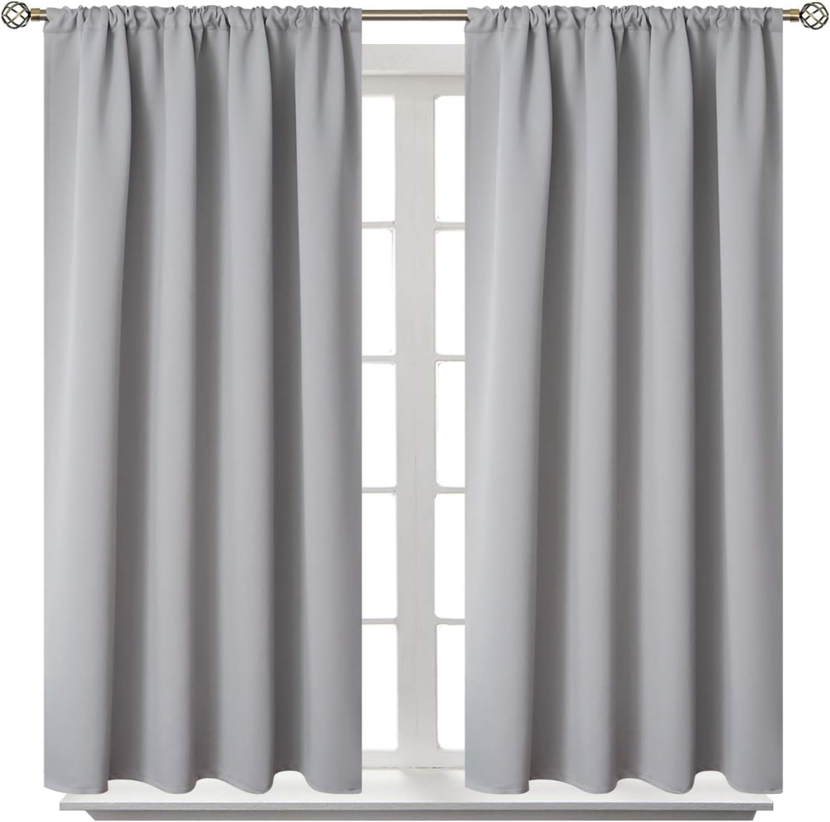 Amazon.com: BGment Short Room Darkening Curtains 40 Inches Long for ...