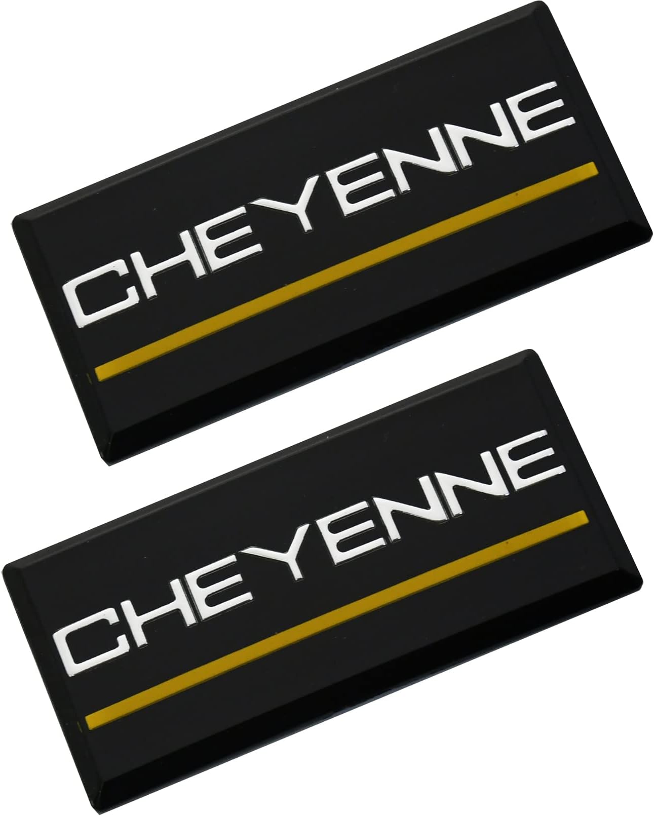 Amazon.com: 2Pc Cheyenne Roof Pillar Cab Emblem Badge Nameplate Side ...