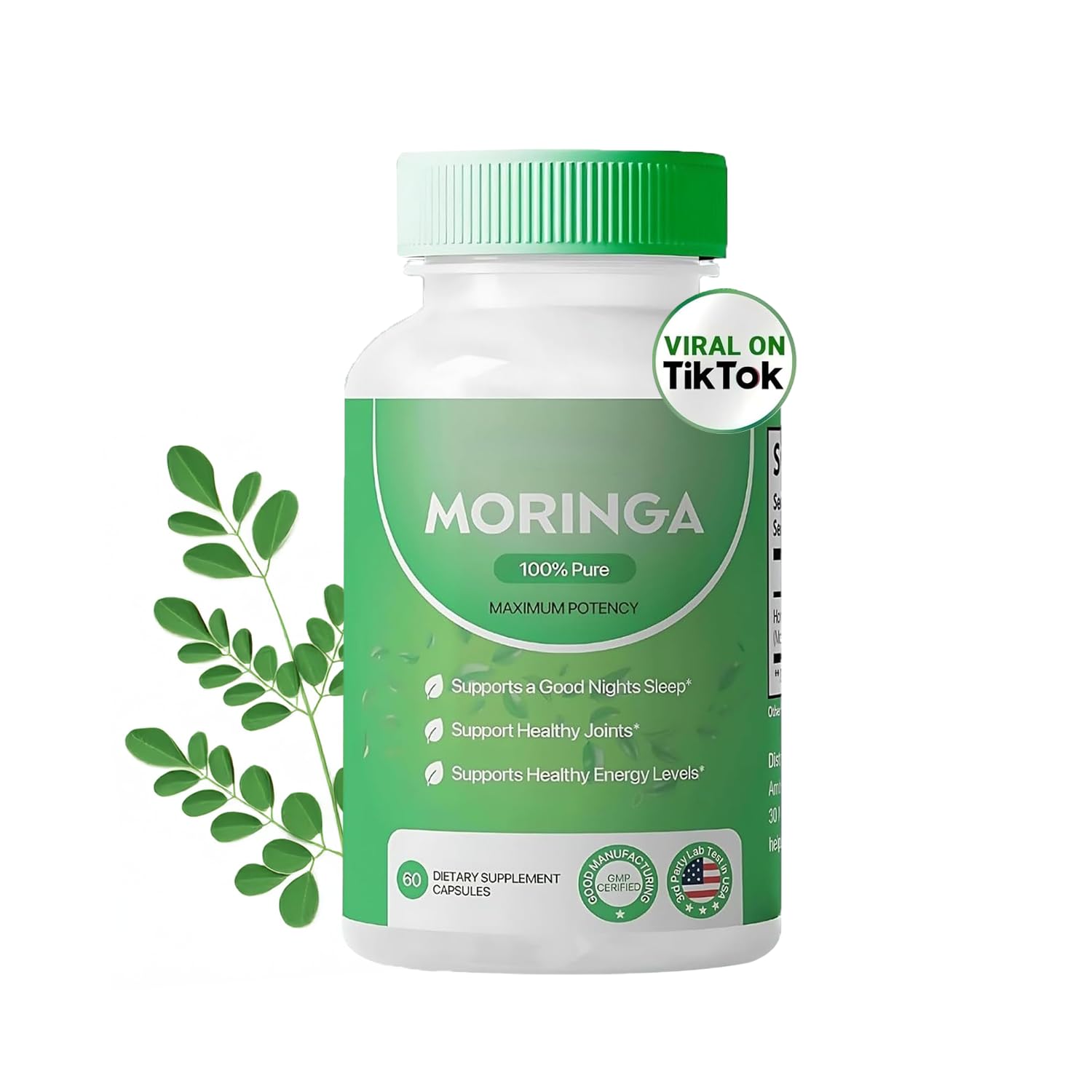 Amazon.com: Pure Moringa Powder Capsules, Moringa Powder Capsules, 500 ...