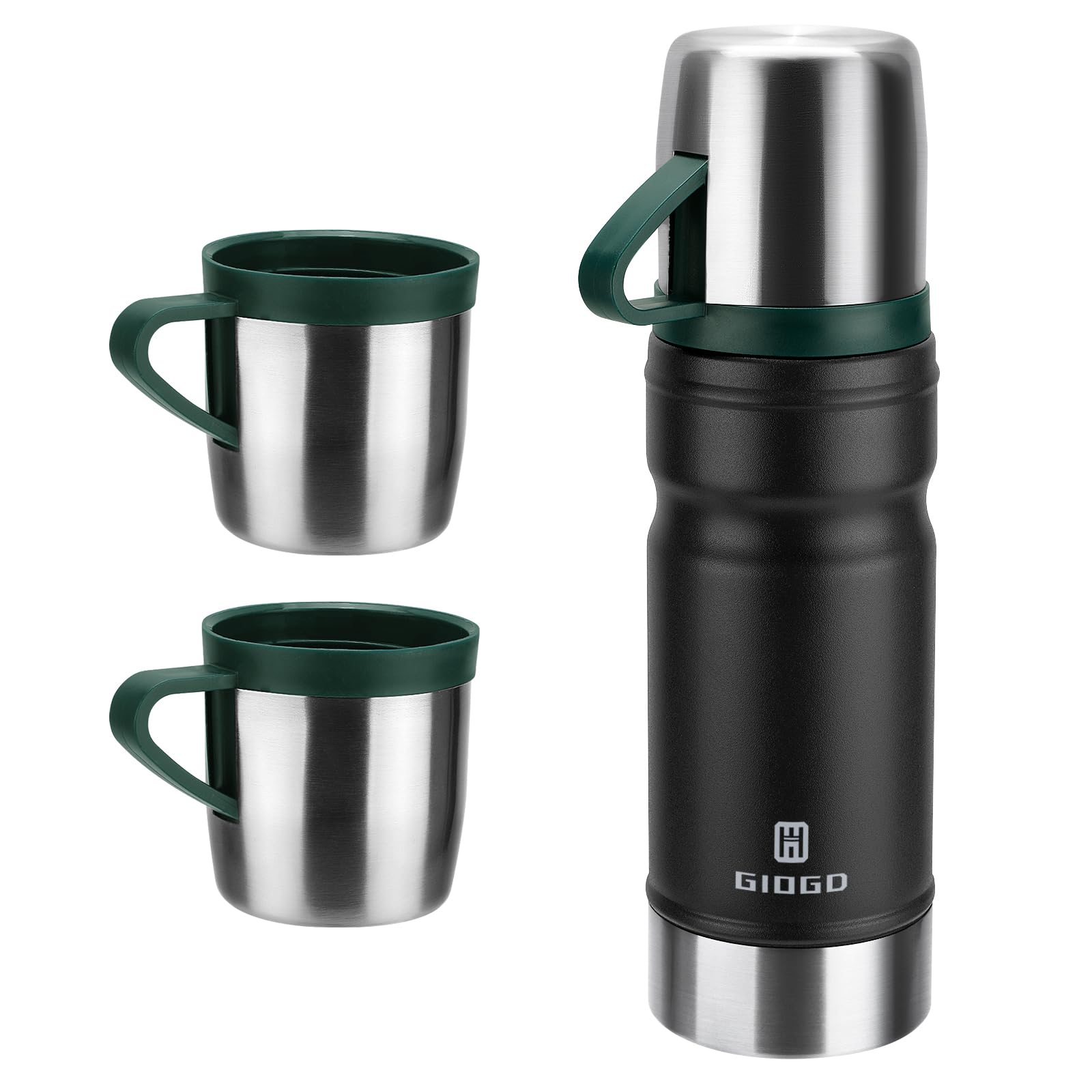 Amazon.com: Vacuum Insulated Water Bottle Thermo Water Flask with Cup ...