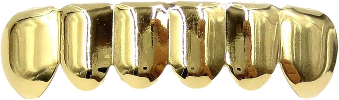 Amazon.com: Gold Plated Hiphop Tooth - Copper Plated Gold Tooth Caps ...