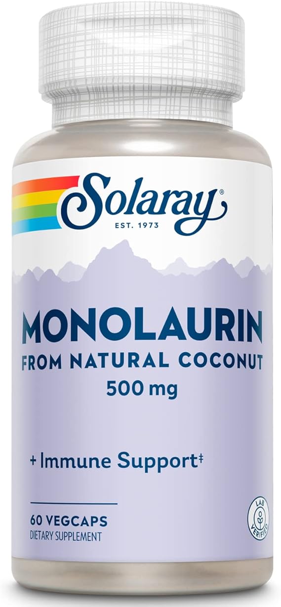 Solaray Monolaurin Supplement,500 mg, 60 Count : Amazon.com.au: Health ...