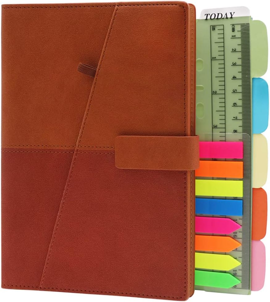 TSY Refillable Notebook A5, Leather Padded Cover Personal Organizer ...