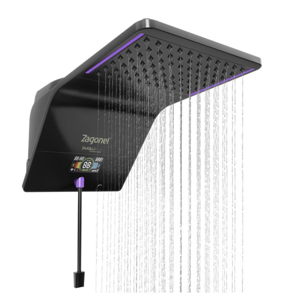 Ducha Chuveiro Eletrônico Zagonel Ducali Premium Digital Preto - 220v ...