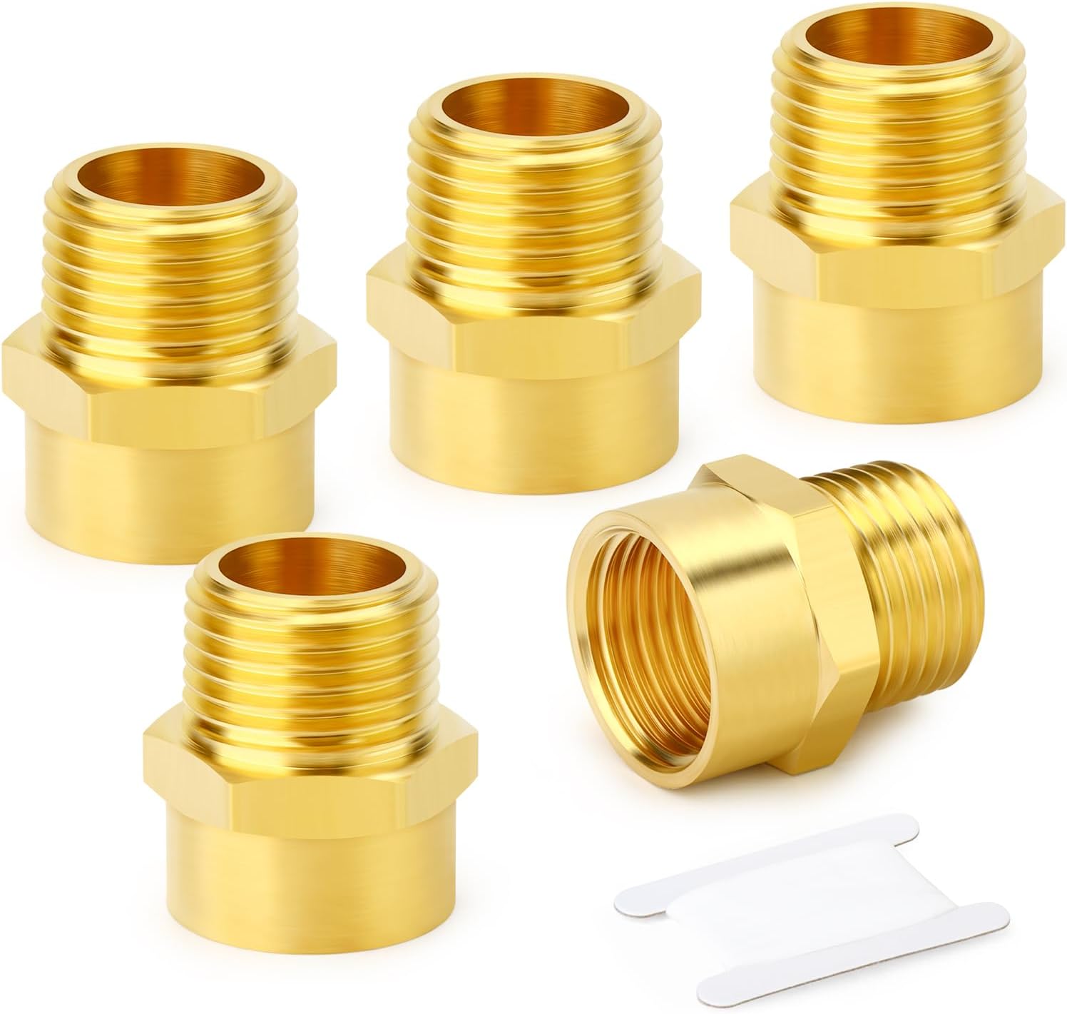 Amazon.com: GASHER 5Pcs 3/4" G Thread Female × 3/4" NPT Thread Male ...