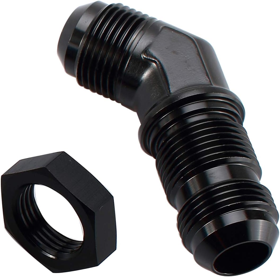 Amazon.com: AC PERFORMANCE 90 Degree -8 AN One Piece Full Flow Male ...