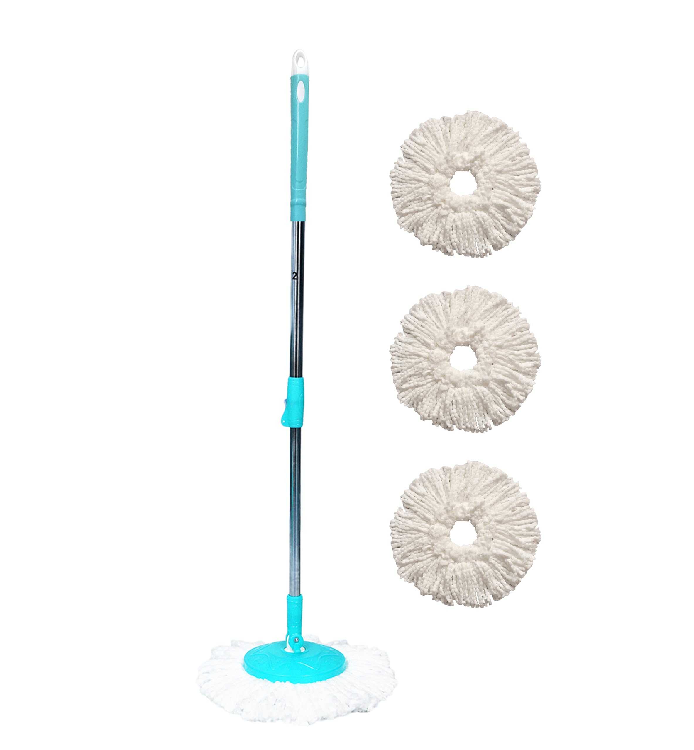 Pranay's Kleanup Super Spin Mop Rod Set | Wet & Dry 360° Spin Mop for ...