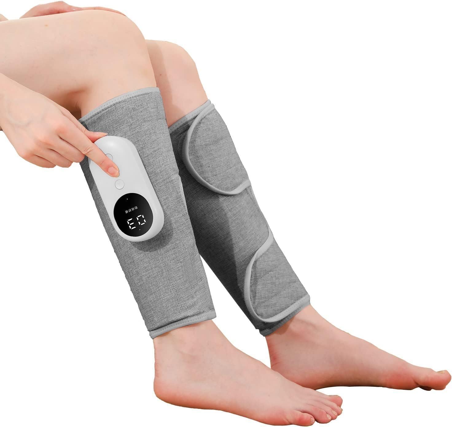 Electric Leg Massager Calf Massage Heated Air Compression Foot ...