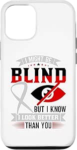 Amazon.com: iPhone 14 I might be Blind! Blindness Awareness Visually ...