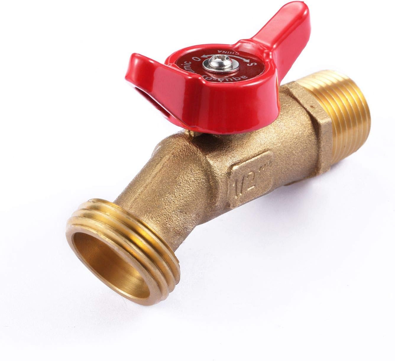 Amazon.com : LitOrange 1 PCS Heavy Duty Brass Hose 90 Degree Elbow Stop ...