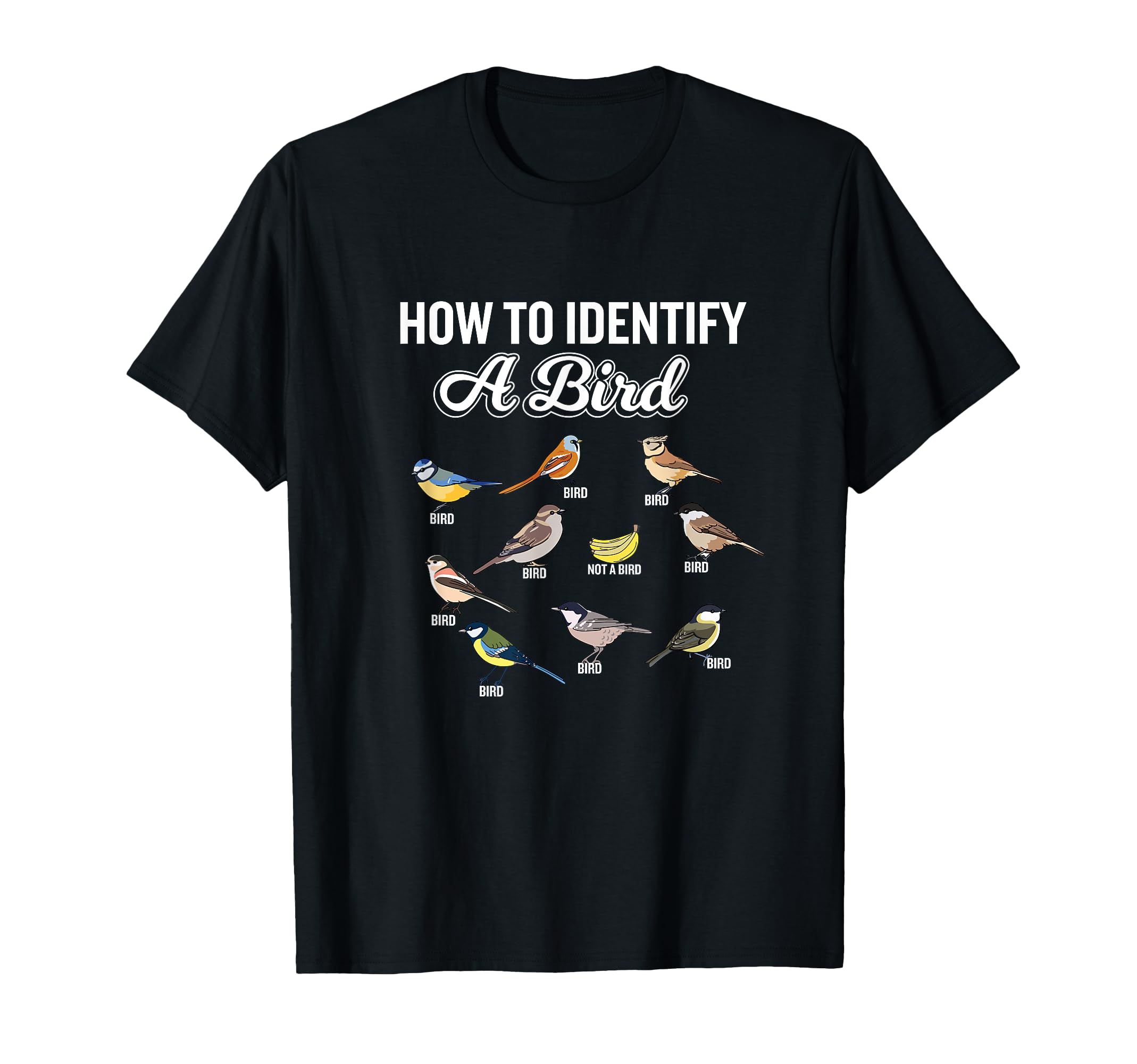 Amazon.com: Funny Bird Watcher How To Identify a Bird Unique Birder T ...